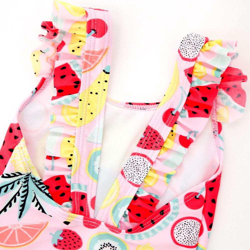 Upgraded Kids Girl One Pieces Fruit Ruffle Swimsui... – Grandado