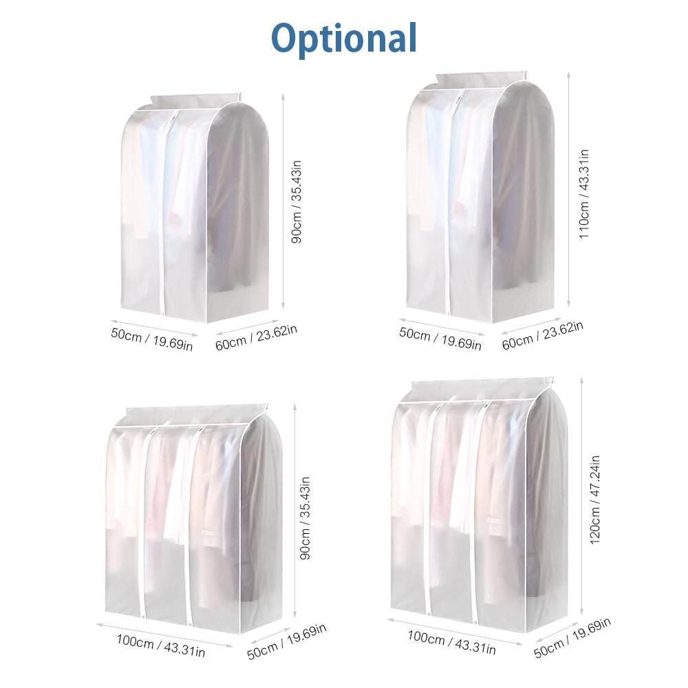 Clothes Hanging Dust Cover Dress Suit Coat Storage... – Vicedeal