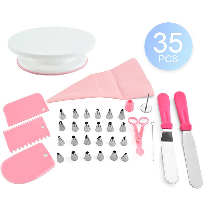 35Pcs Cake Decorating Kit Piping Tips Set for Cupc... – Vicedeal