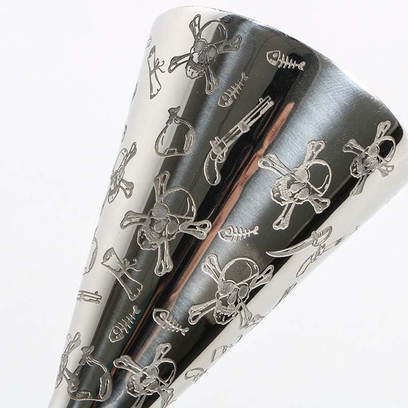 304 stainless steel skull pattern straight edge ou... – Vicedeal