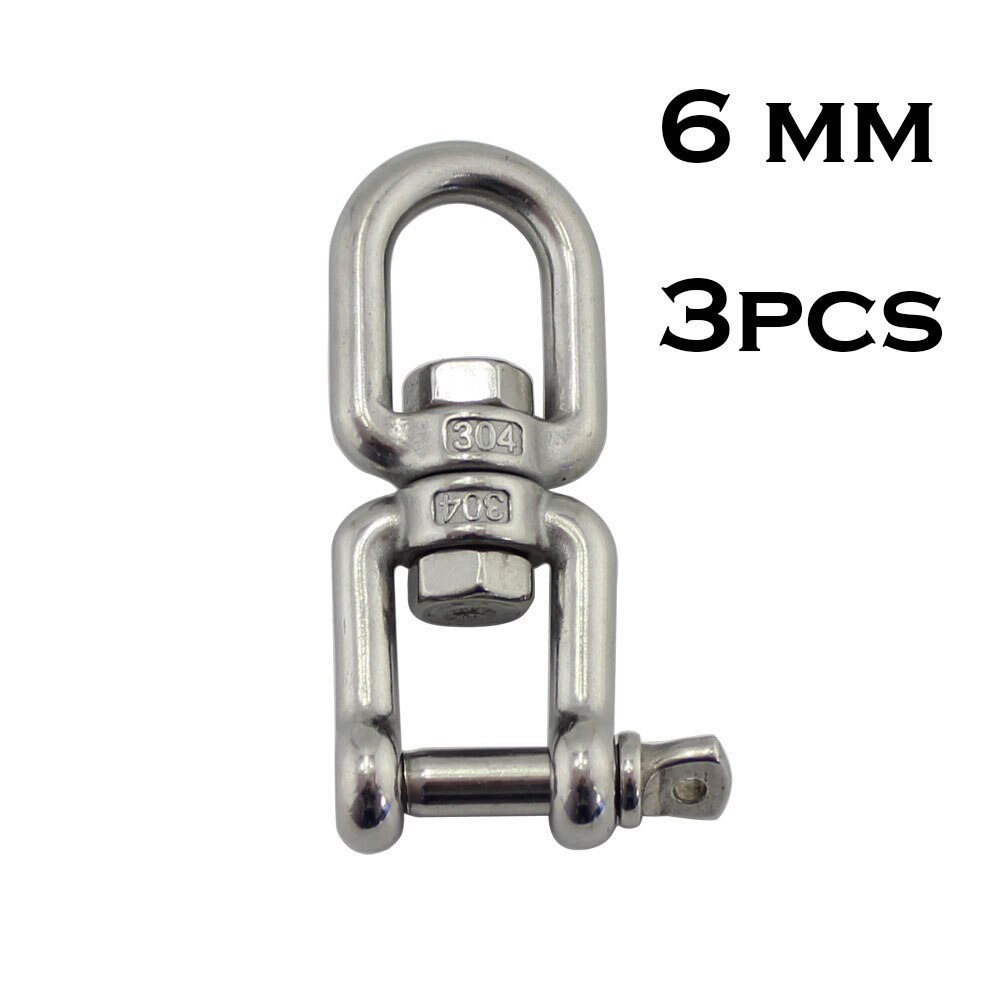 3pcs 304 Stainless Steel Metal Silver Swivel Shack... – Grandado