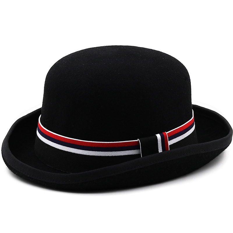 100% Wool Felt Jazz Fedoras Hats Bowler Hat For Me... – Grandado