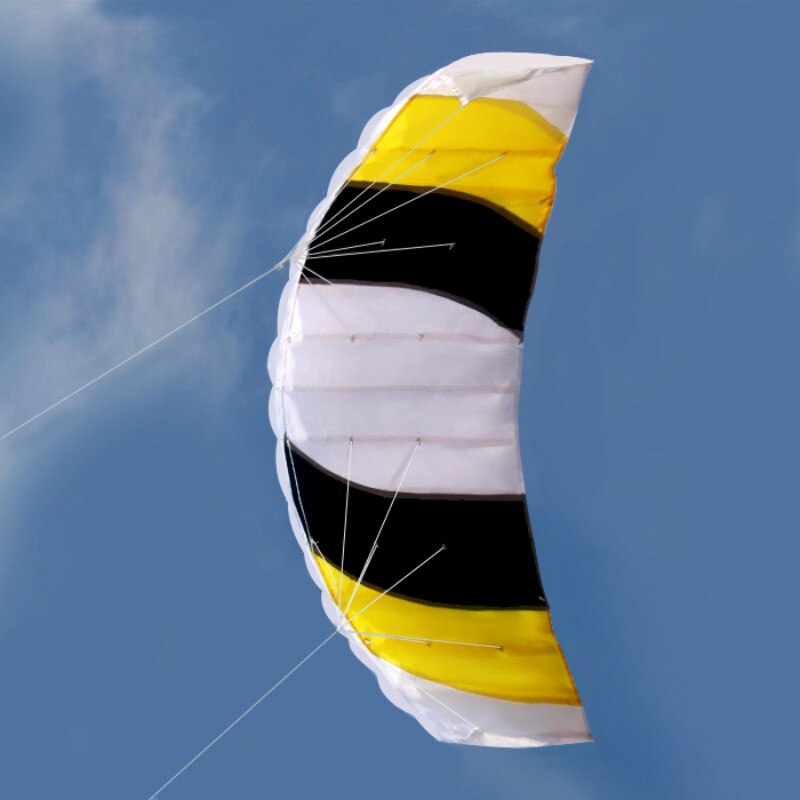 Power Dual Line Stunt Parafoil Parachute Beach Kit... – Vicedeal