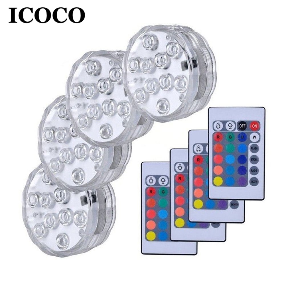 ICOCO RGB Submersible Light Underwater LED Light w... – Grandado