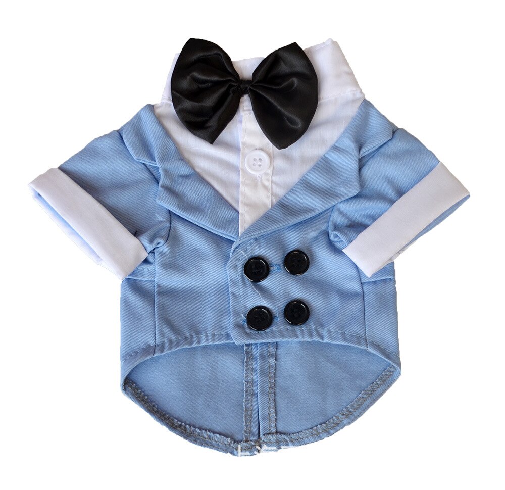 Pet suit dress shirt Dog Cat Clothes Prince Weddin... – Grandado
