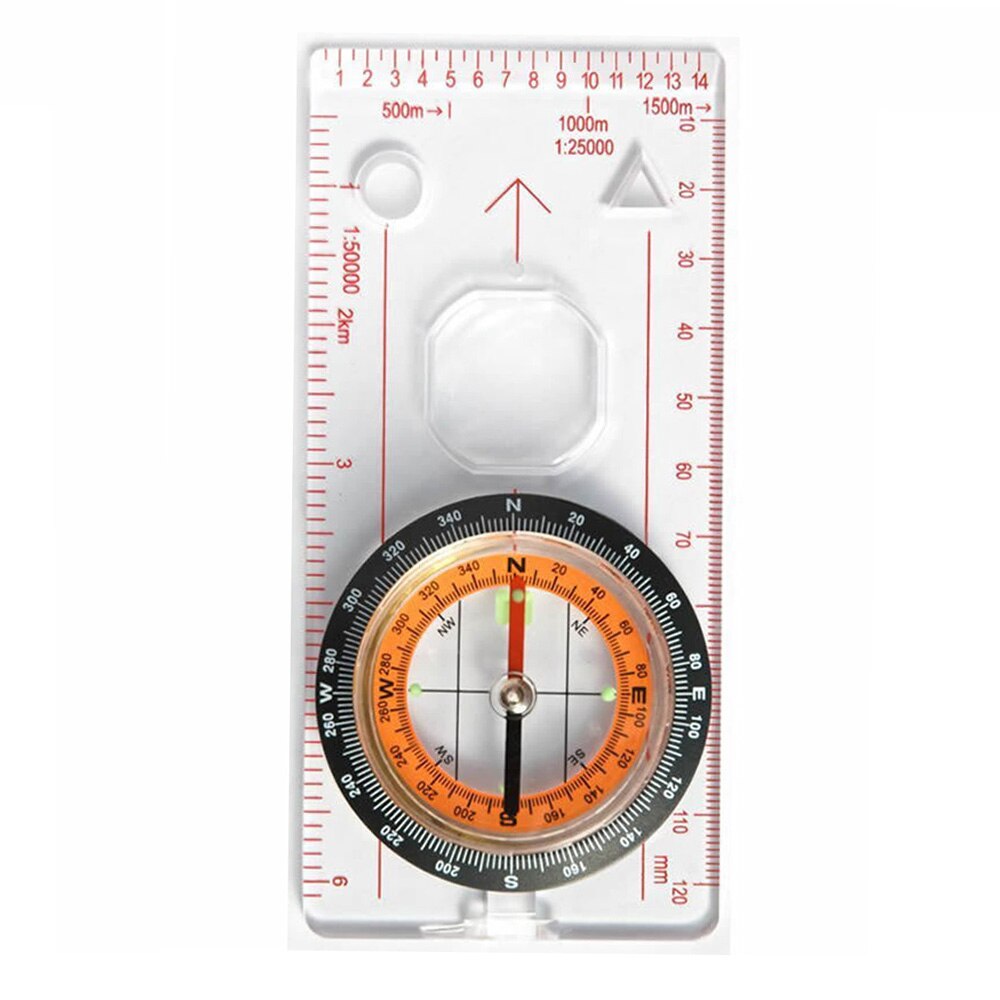 Multifunction Ruler Compass Outdoor Map Scale Magn... – Vicedeal