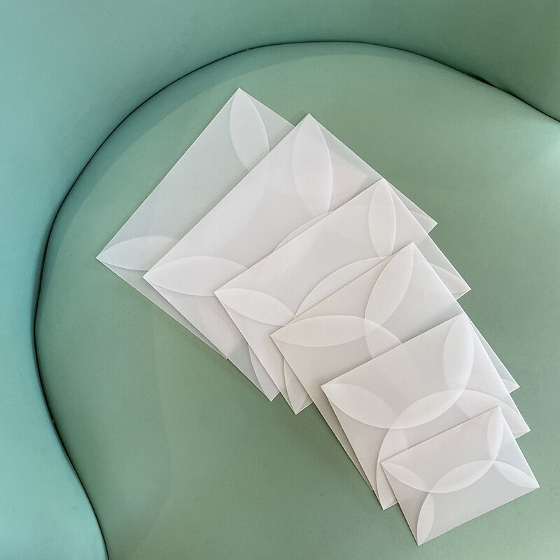 50Pcs Transparent Envelope Translucent Sulfuric Ac... – Grandado