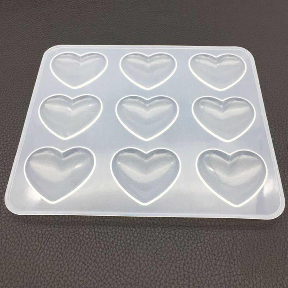 Silicone Mold 9pcs Heart DIY Epoxy Resin Crafts Je... – Grandado