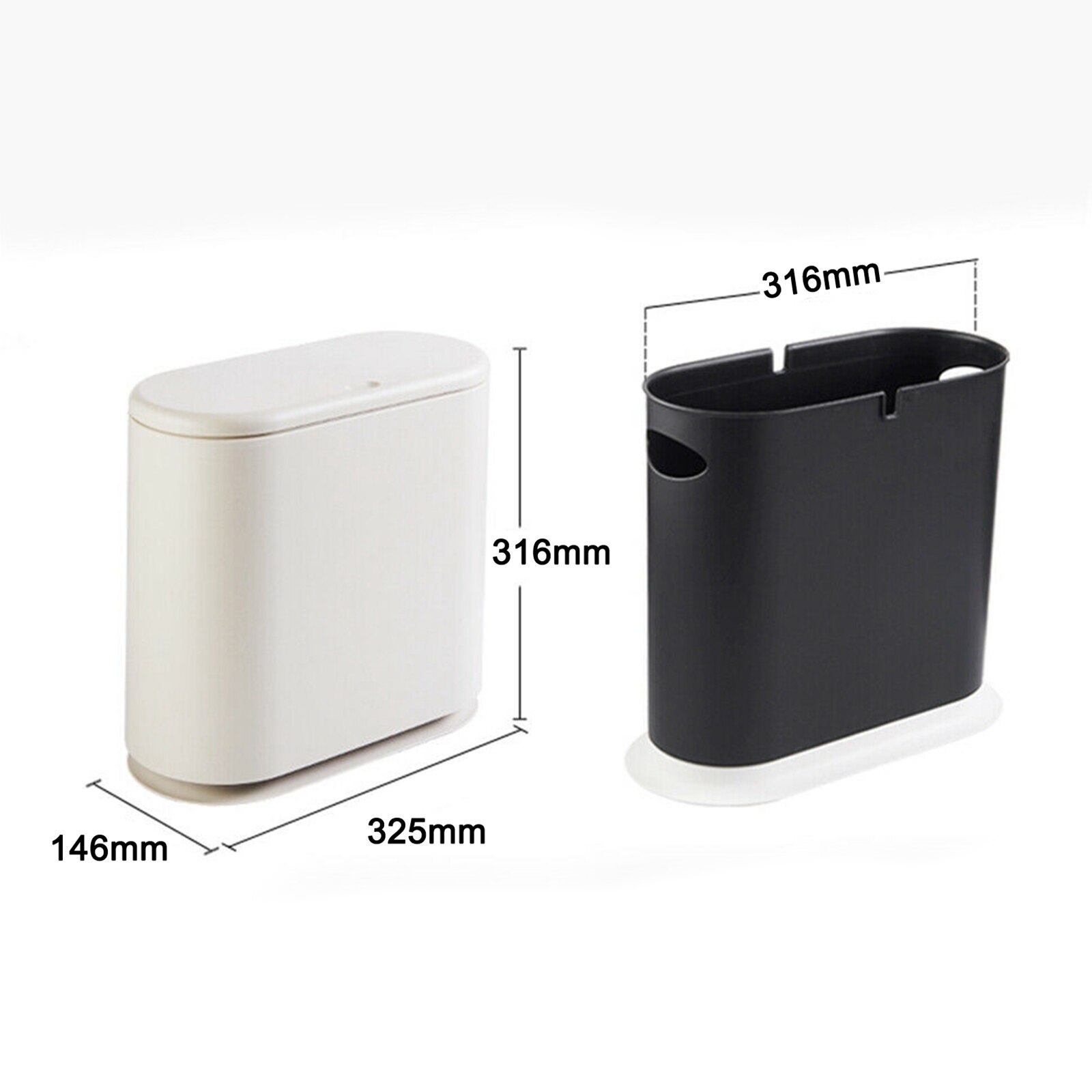 10L Plastic Dual Twin Compartment Recycling Recycl... – Grandado