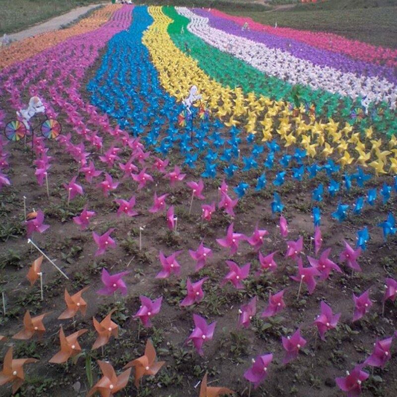 10Set Windmill Pinwheel Wind Spinner Garden Yard A... – Grandado