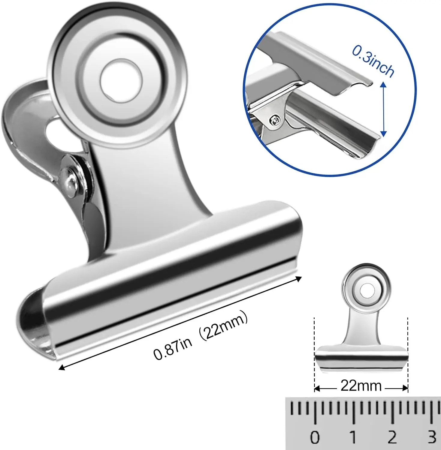 20pcs Mini Bulldog Clips Office Finishing Clip Sta... – Grandado