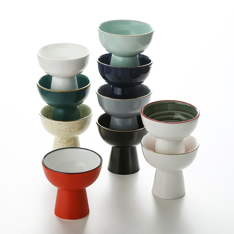 Ceramic High-leg Dinner Plate Fruit and Vegetable ... – Grandado