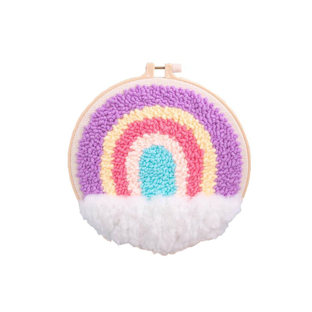 Punch Needle Kits Hoop Punch Needle Soft Yarn for ... – Grandado