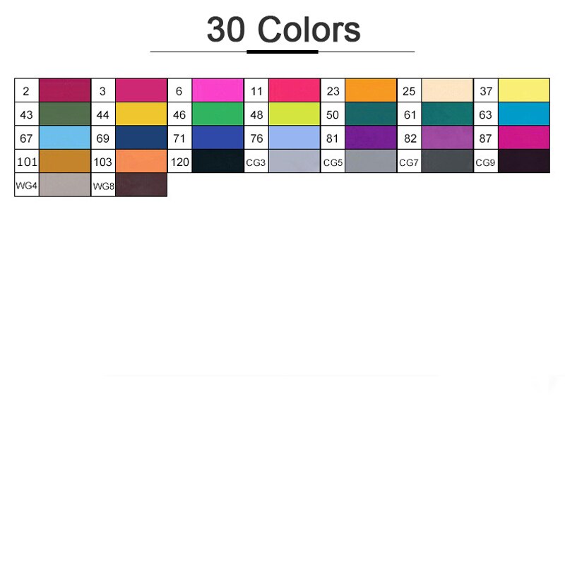 Art Marker Pen 12 36 48 80 168 Colors Double head ... – Vicedeal