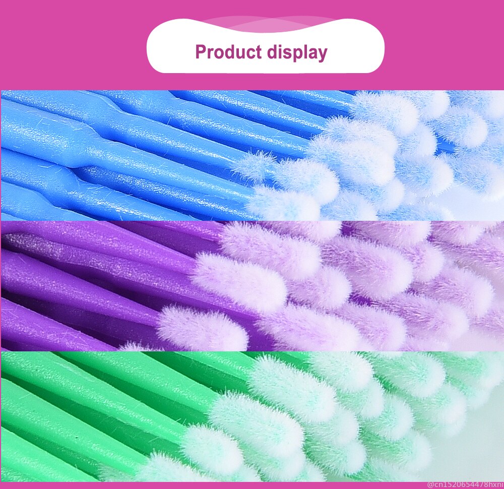 100 Stuks Wegwerp Wimper Wattenstaafje Micro Borst... – Grandado