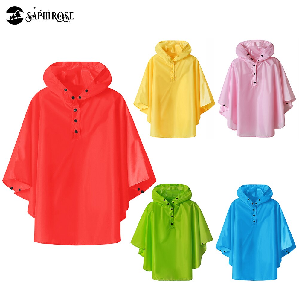 Kid's Rain Poncho Raincoat Waterproof Lightweight ... – Vicedeal