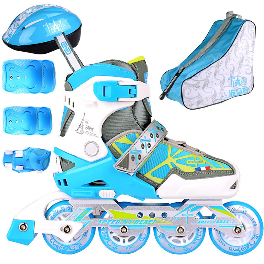 Kids Inline Skates 4 Wheels Shoes For Children Rol... – Grandado