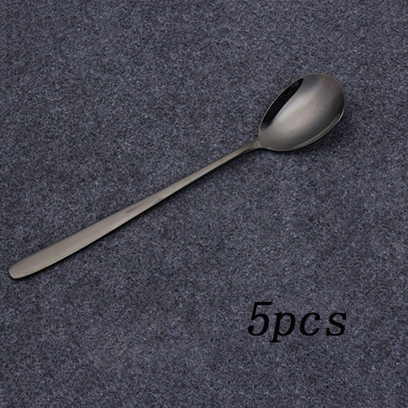 5PCS Stainless Steel Spoons with Long Handle Spoon... – Grandado