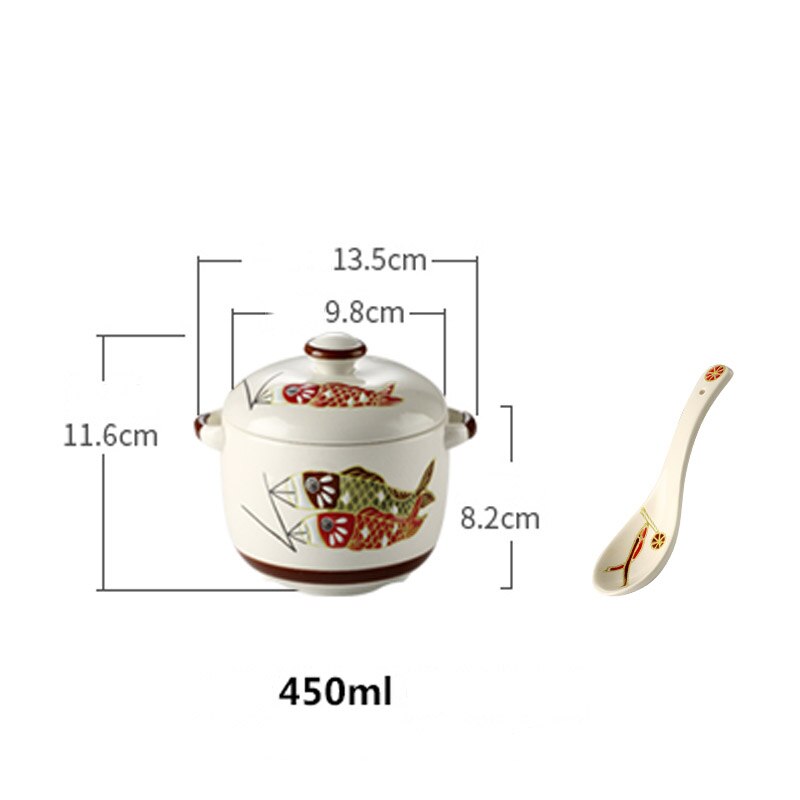 Japanese Hand-painted Ceramic Stew Pot With Lid Sp... – Grandado