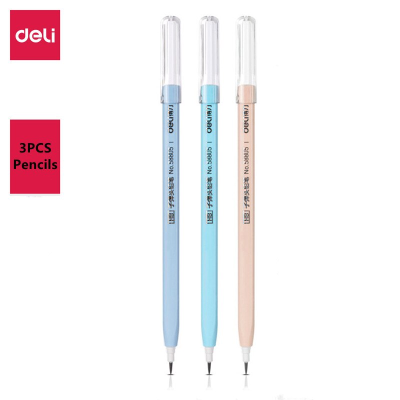 Deli Non-sharpening Pencils 3Pcs/set Student Writi... – Grandado