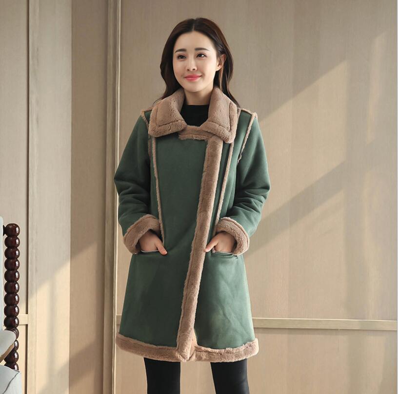 Women's Fluff coat winter thick lambswool outwear ... – Vicedeal