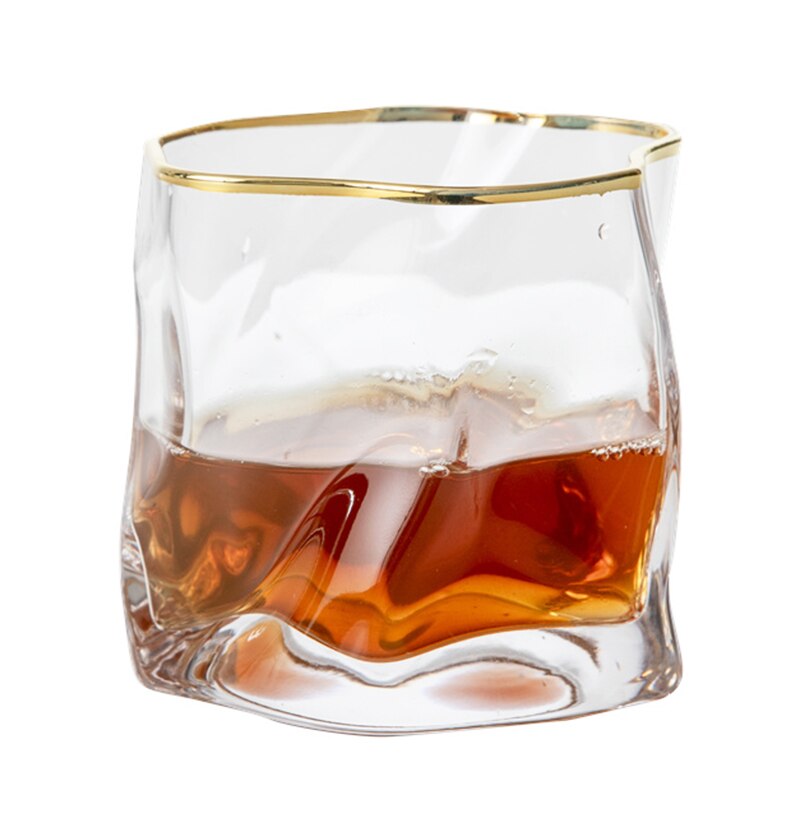 10oz Distorted Whisky Glasses Old Fashioned Glass ... – Grandado