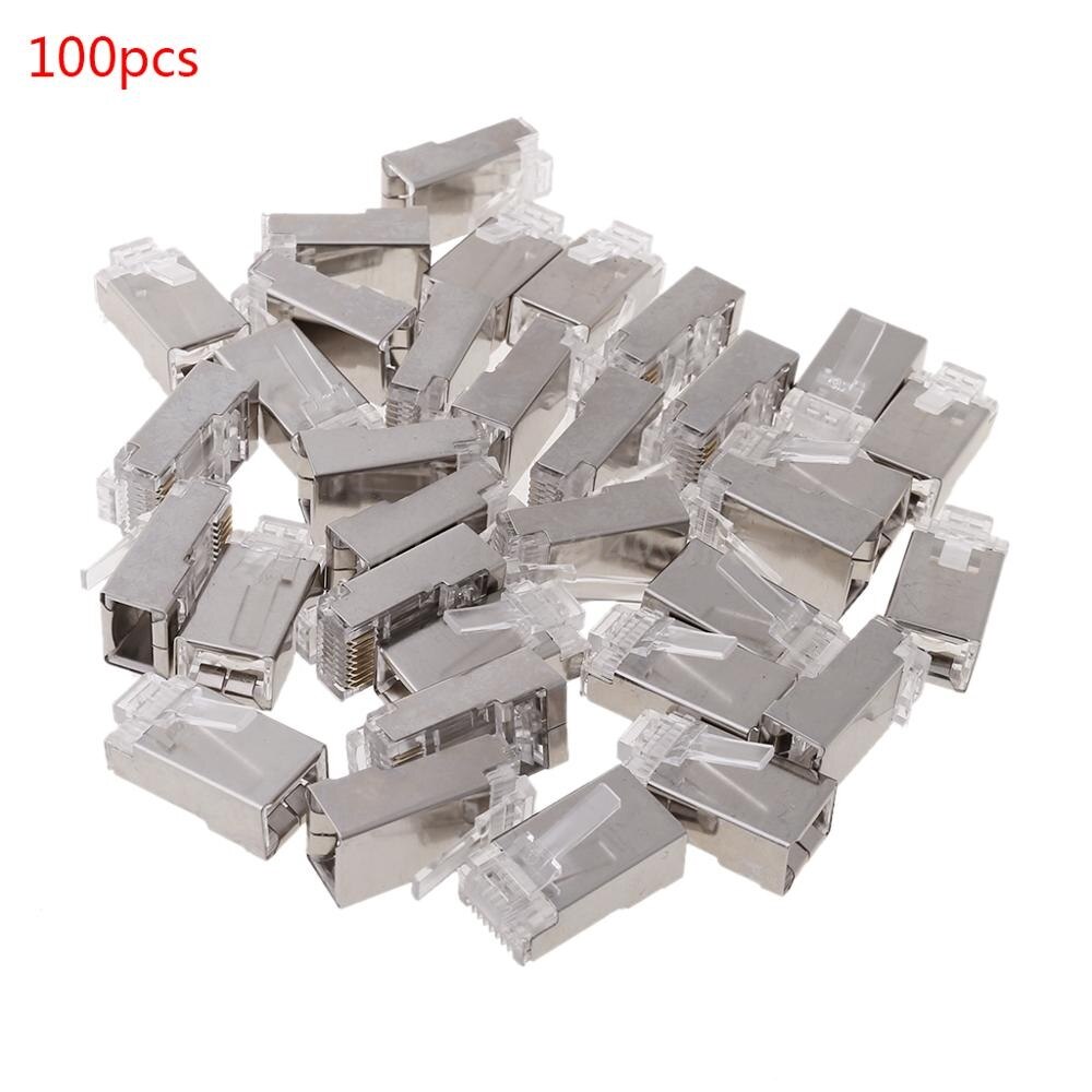 100Pcs Cat6 8-Pin RJ45 8P8C Afgeschermde Gestrand ... – Grandado