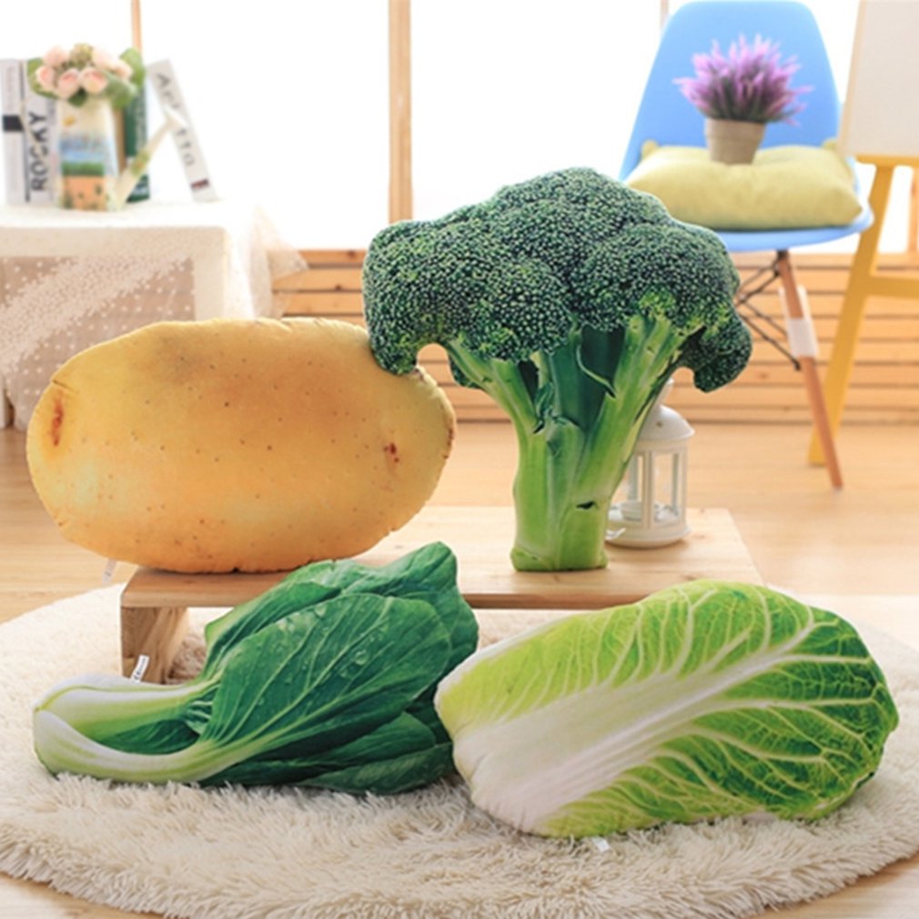 3D Simulation Vegetables Potato Pillow Neutral PP ... – Grandado