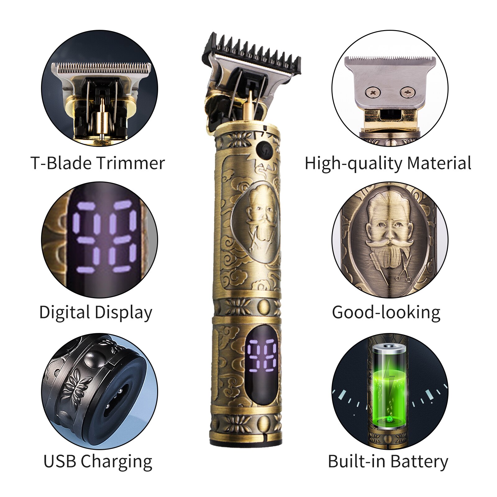 Hair Trimmer Clipper air Clipper Electric Trimmer ... – Vicedeal