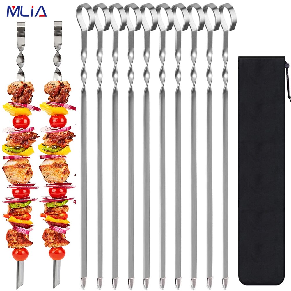 MLIA 10pcs Barbecue Meat String Skewers Chunks 16.... – Grandado