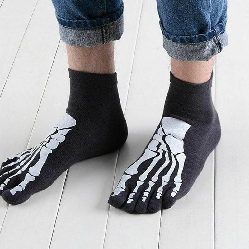 3d Print Terror Skeleton Toe Bone Socks Halloween ... – Grandado