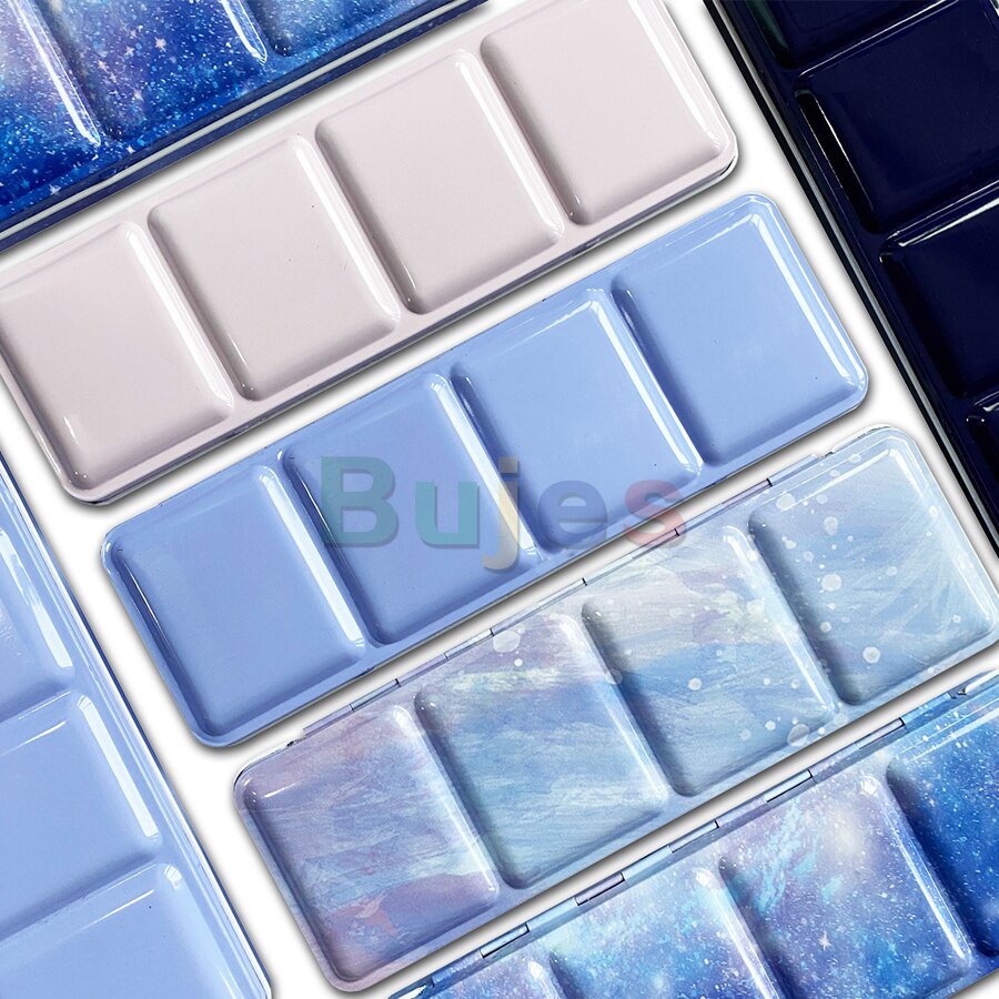 Iridescence Aquarel Gouache Verf Tin Box Palet Lad... – Grandado