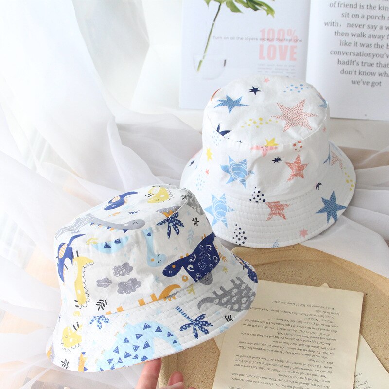 Baby Visser Cap Cartoon Dinosaurus Star Kids Meisj... – Grandado