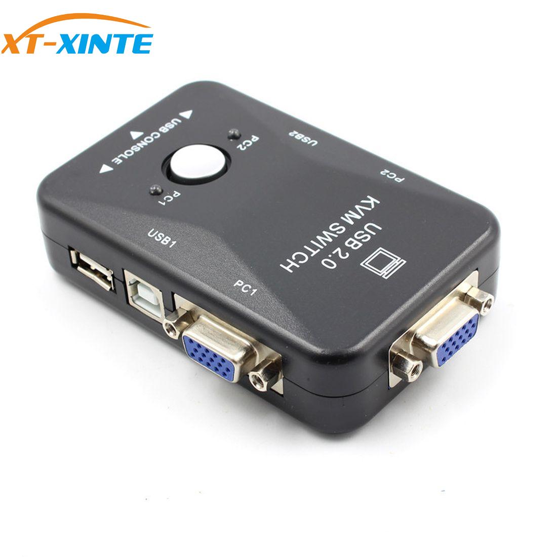 XT-XINTE KVM Switch VGA Cable 2 Port USB 2.0 VGA S... – Grandado
