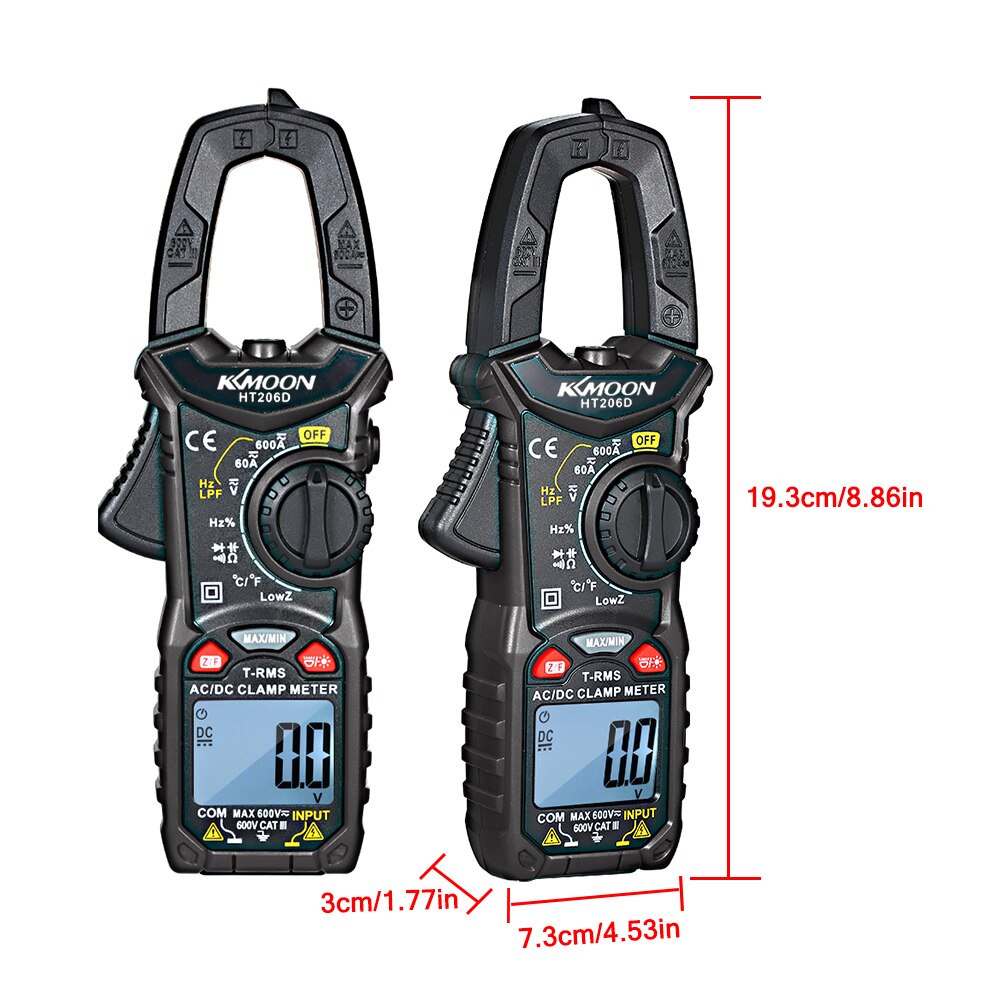 KKmoon AC/DC Digital Clamp Meter für Mess AC/DC Sp... – Vicedeal