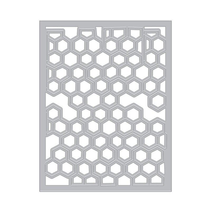 Bee Pupa Hexagon Metal Cutting Die Embossing Scrap... – Grandado