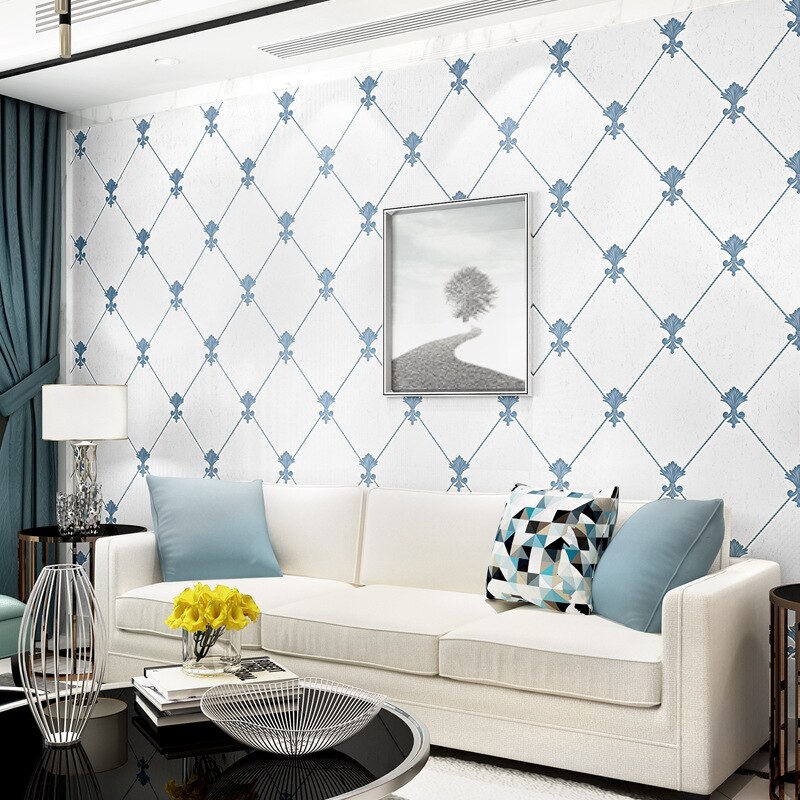 Simple Modern Non-Woven Wallpaper Living Room Bedr... – Grandado
