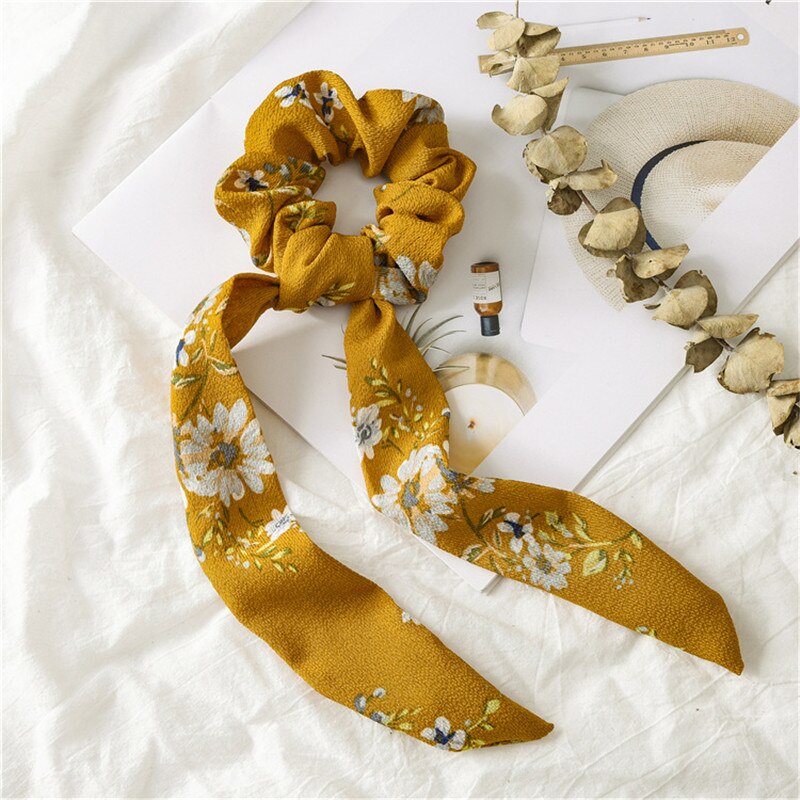 Women Tiara Satin Ribbon Bow Hair Band Rope Scrunc... – Grandado