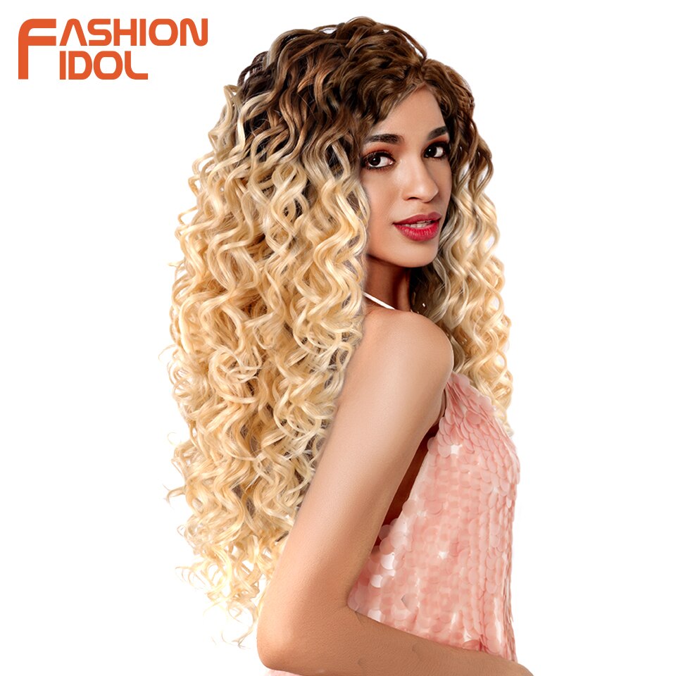 IDOL Deep Wave Bundles Curly Synthetic Hair Extens... – Grandado