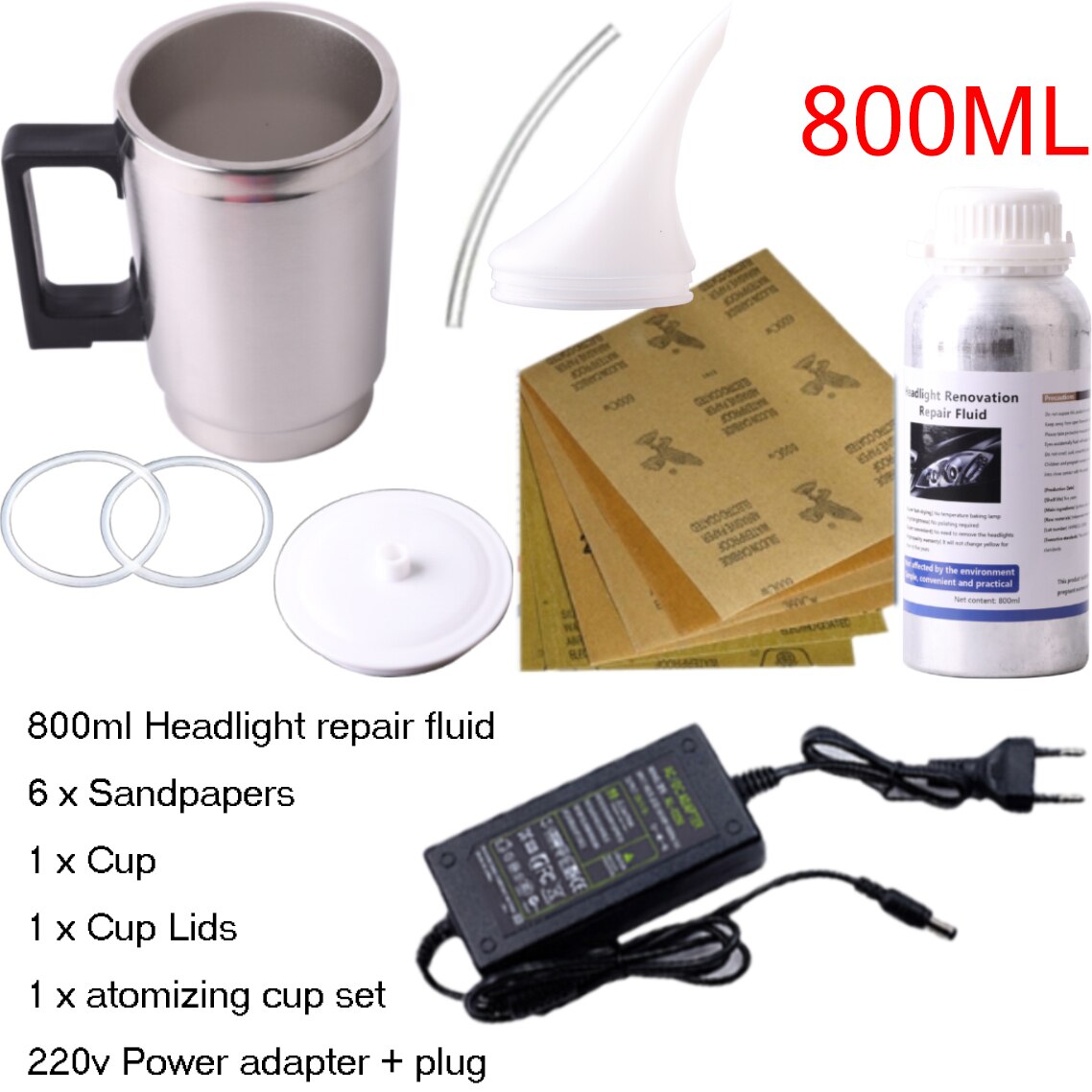 Auto Koplamp Polish Restauratie Kit Polijstmachine... – Vicedeal