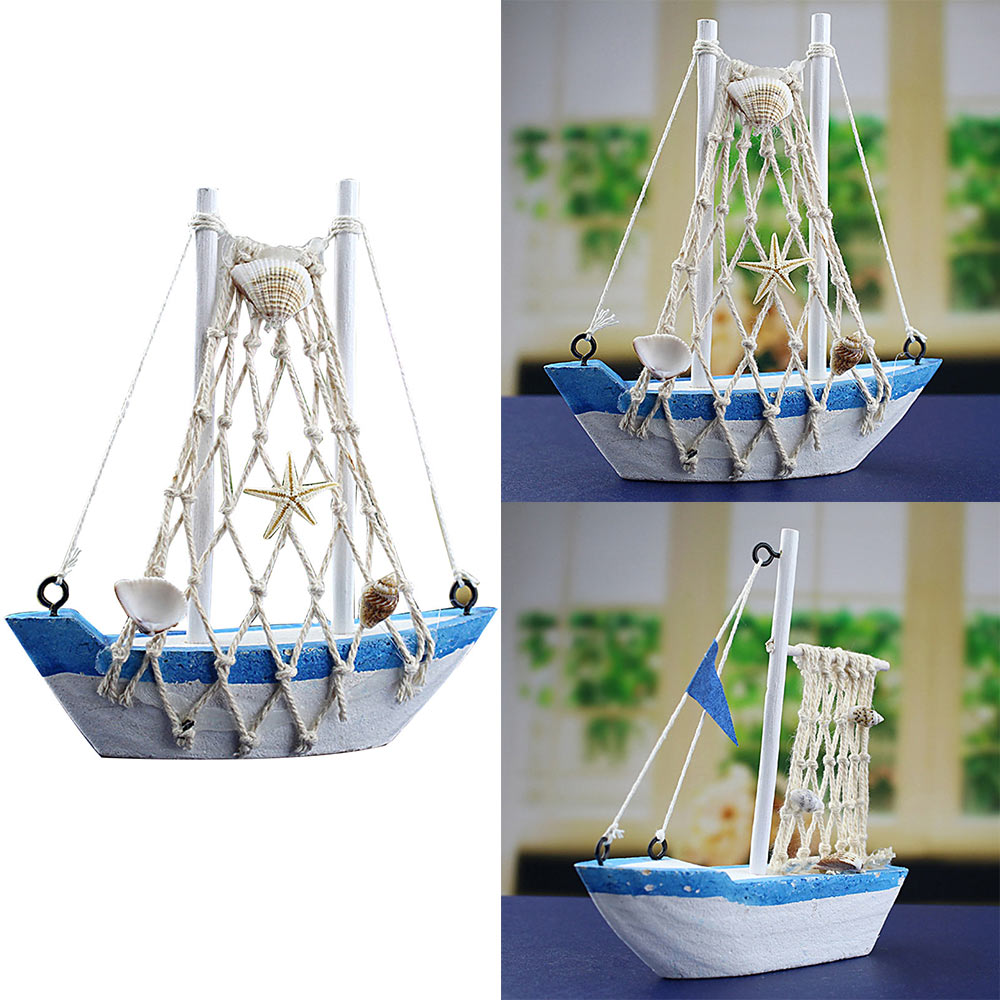 Popular Retro Style Wooden Mini Sailing Boat Model... – Vicedeal
