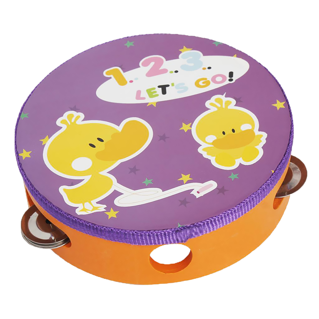 Wooden Tambourine Hand Bell Percusion Instrument f... – Vicedeal