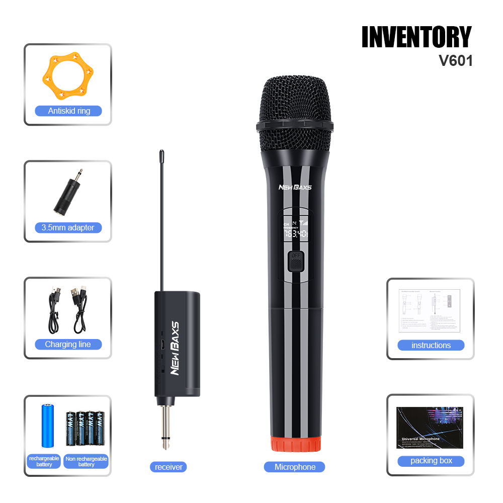 Wireless Microphone Dynamic Handheld Microphones K... – Grandado
