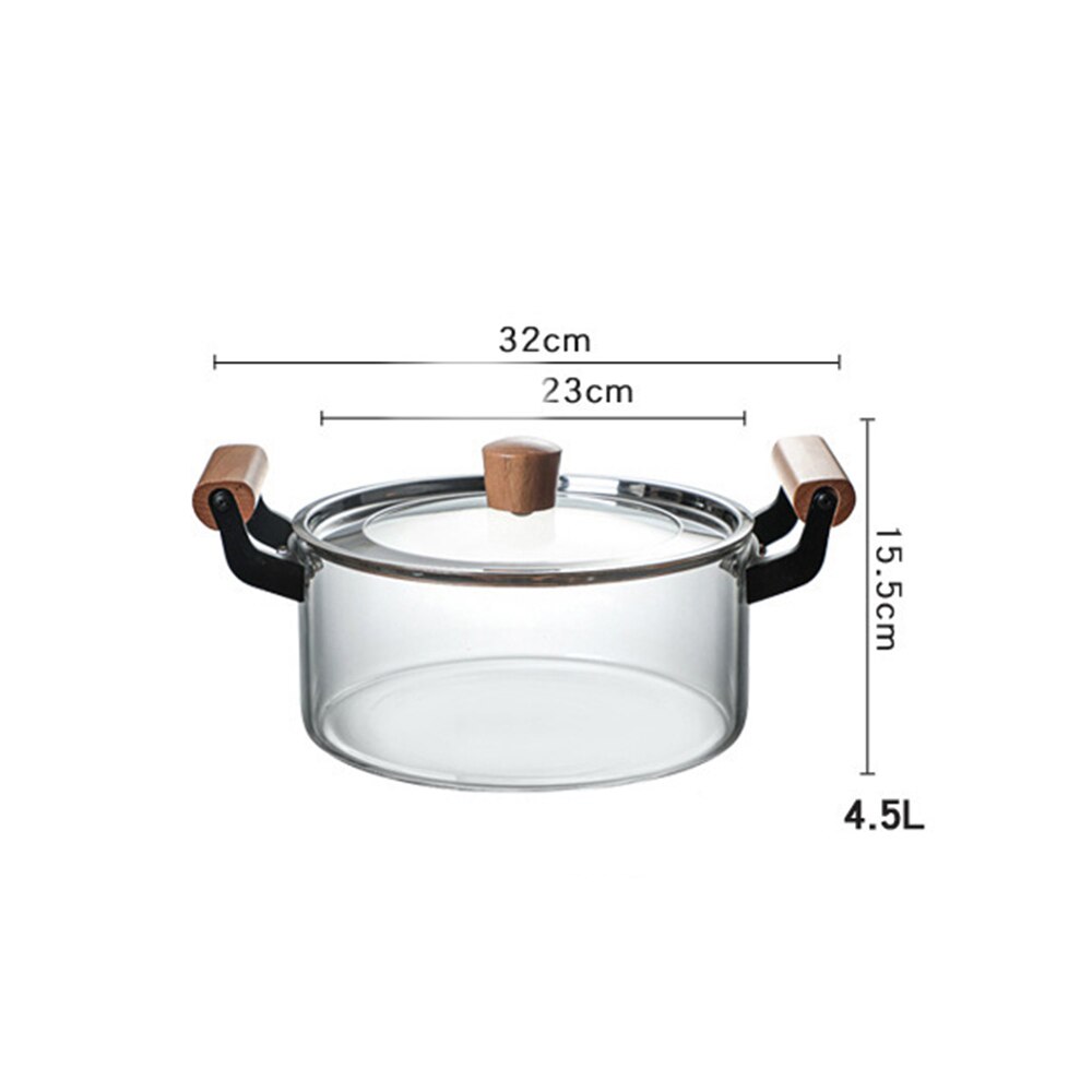 Household glass cookware heat resistant soup pot t... – Grandado