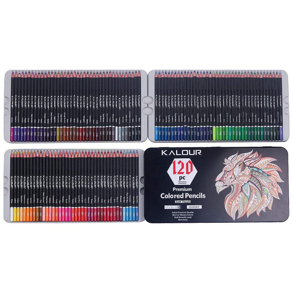 Art supplies 72/120/180 color pencil set, soft pen... – Grandado