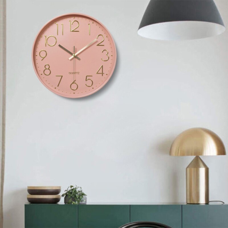 Nordic Wall Clock Minimalist Thick Border 3D Clock... – Grandado