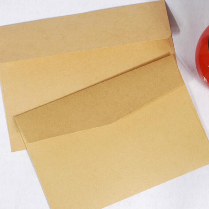 50PCS/lot Simple Vintage Kraft paper envelope wedd... – Grandado