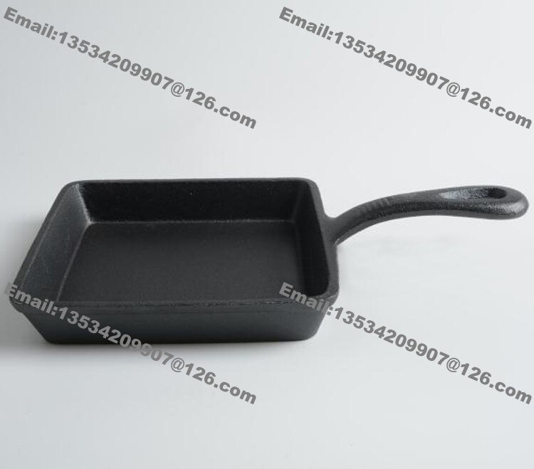 14.3x14.3cm Cast Iron Mini Square Skillet Frying P... – Grandado