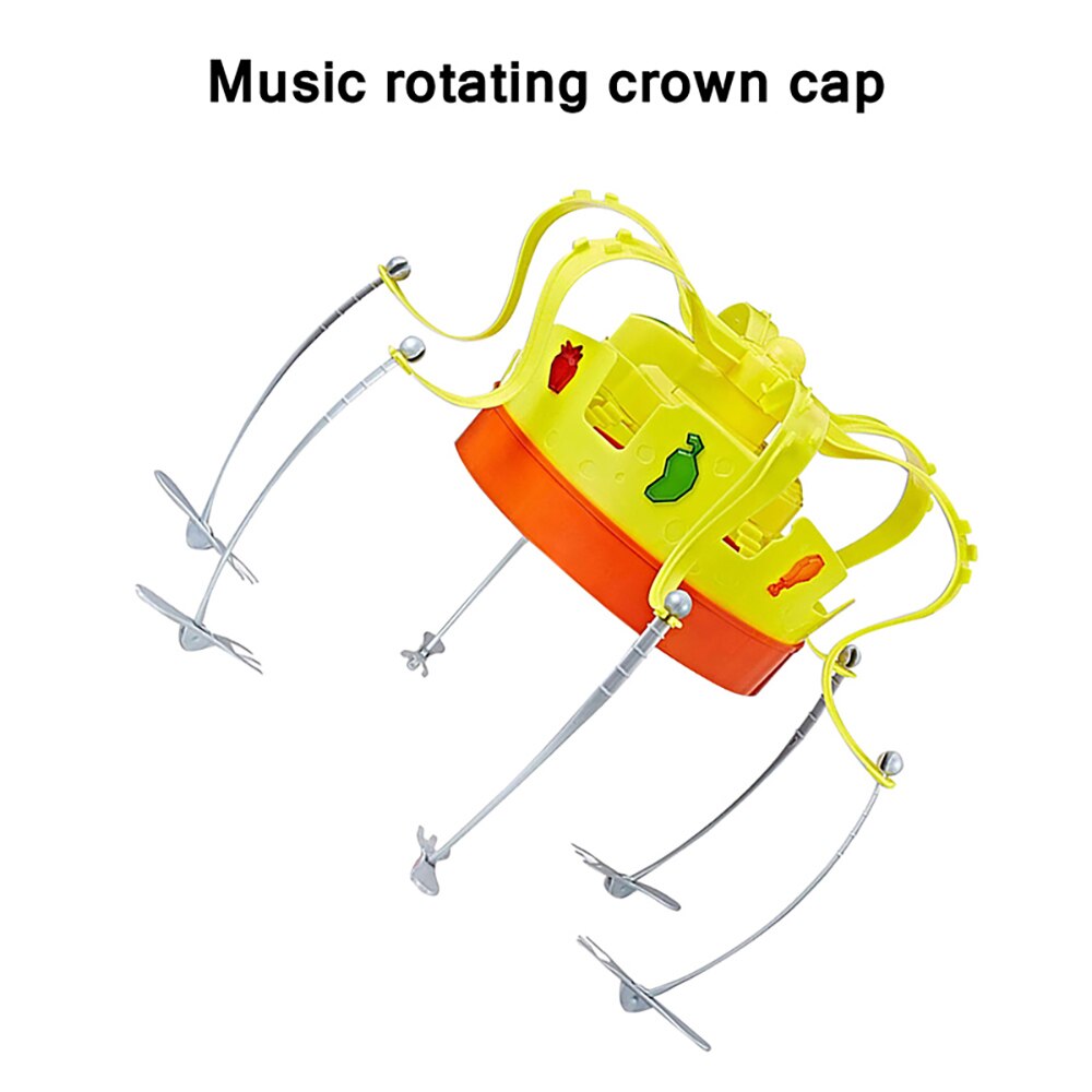 Children Rotating Crown Hat Chow Game Toys Spinnin... – Grandado
