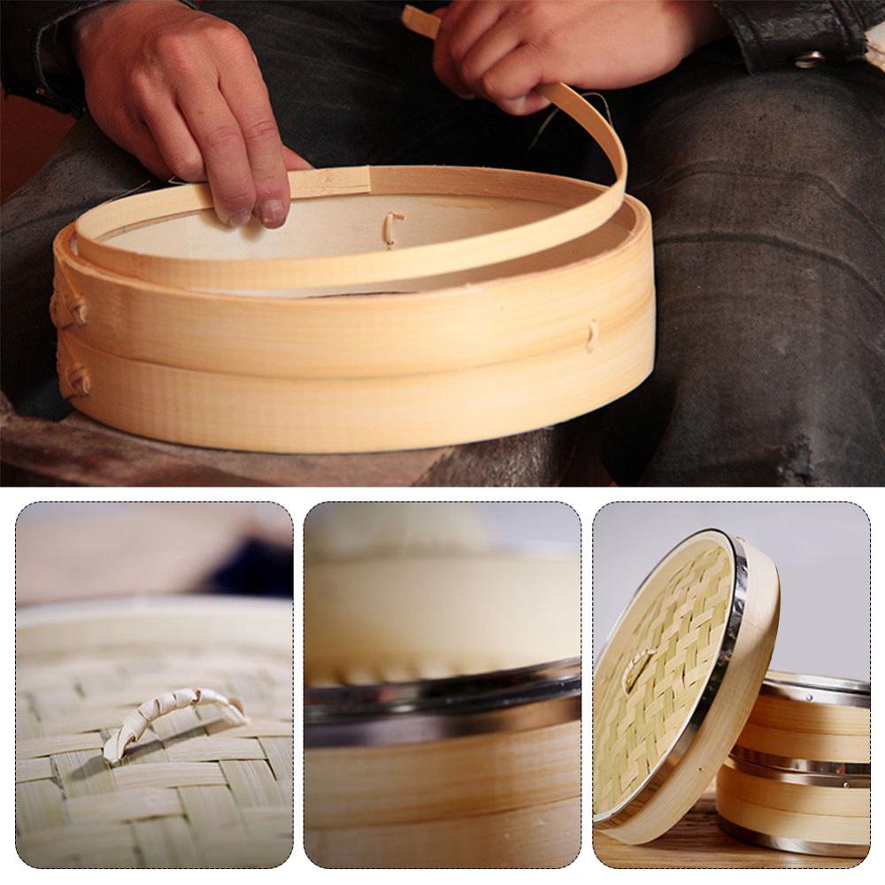 2 Tier Stainless Steel Up and Down the Edge Bamboo... – Grandado